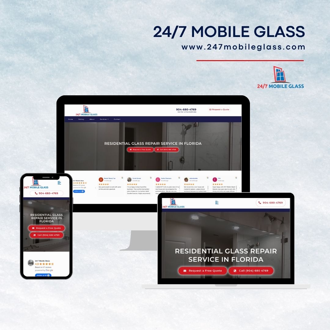 Portfolio - 24/7 Mobile glass | Digital Honchos